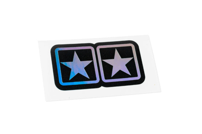 Hologram Sticker Stage6 Stars 50x25mm - Sticker Holographique Stage6 2 ...