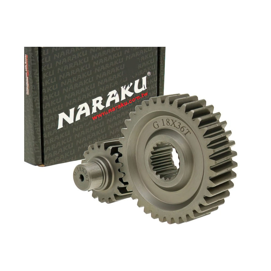 Secondary Gear kit Naraku 16/37 +25% for GY6 125-150cc – Secretimport.tv
