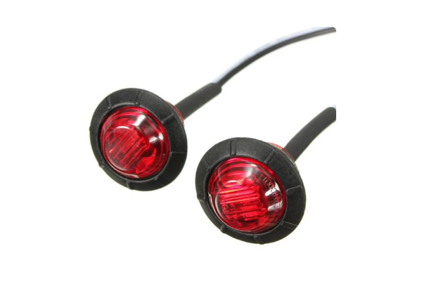 Universal Round LED Indicator Red - Voyant LED rond universel rouge ...